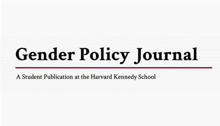 Gender Policy Journal Archives - HKS Student Policy Review HKS Student ...
